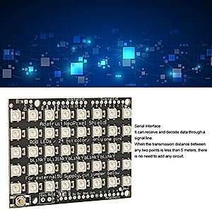 Naroote Color Light Development Board, 40 Bit WS2812B 5050 RGB LED Full Color Integrated Controller for Bars