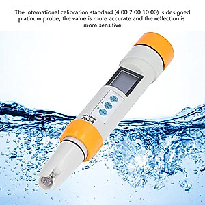 plplaaoo PH Meter, 0.1 High Accuracy,0-14PH Range,Digital PH Tester Pen, Portable Water Quality Tester with Lanyard,Easy to Calibrate Replacement Probe Water PH Tester Fits Household Drinking,Pool