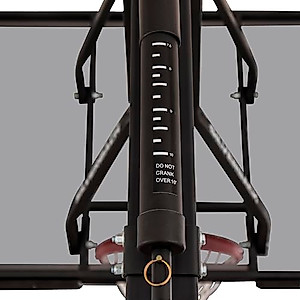 Silverback Ghost Basketball Goal with 60-Inch Tinted Tempered Glass Backboard