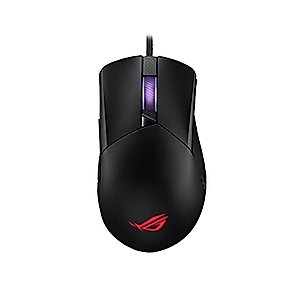 ASUS ROG Gladius III Wired Gaming Mouse | Tuned 19,000 DPI Sensor, Hot Swappable Push-Fit II Switches, Ergo Shape, ROG Omni Mouse Feet, ROG Paracord and Aura Sync RGB Lighting