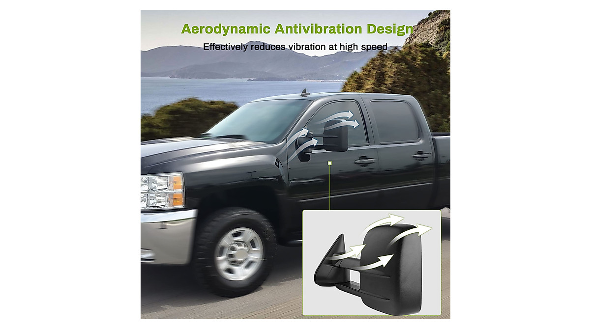 AUTOSAVER88 Towing Mirrors for Chevy Silverado & GMC Sierra 1999-2007