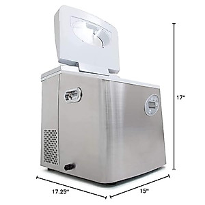 Whynter IMC-490SS Portable Ice Maker, 49-Pound, Stainless Steel