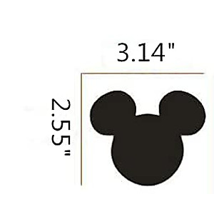 HORNO Cartoon Wall Sticker,Cute Animal Wall Art Easy Removable(Black)