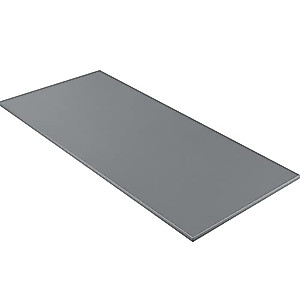 Kaboon 60x24 Wood Table Top,One Piece Wood Desktop for Sit Stand Desk,Rectangular Tabletop, Laminate Countertop, Reversible Tabletop,Double Desk,Laundry Folding Table, L-Desk(23.62" D x 59.1" W,Grey)