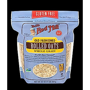 Bob's Red Mill Gluten Free Old Fashion Rolled Oats, 32-ounce (Pack of 4)