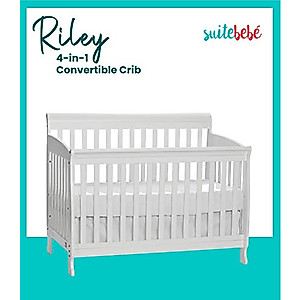Suite Bebe Riley 4-in-1 Convertible Crib, White