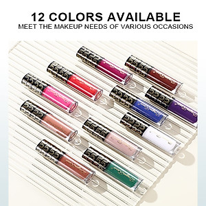 Easilydays Halloween Dark Matte Liquid Lipstick for Women, Long Lasting Waterproof Lip Gloss, Face Body Painting, Vivid Vampire Lip Stain for Masquerade, Party Goth Makeup, Cosplay (#05 Olive Green)