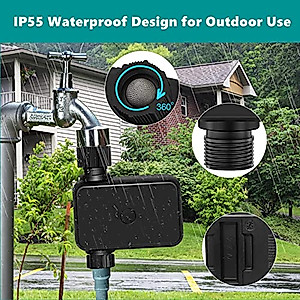 IRRIBIZ WiFi Sprinkler Timer, Water Timer with WiFi Hub, Smart Hose Timer Wireless Remote Control on App with Flexible Irrigation Time and Frequency for Outdoor facuet, Sprinkler and Garden