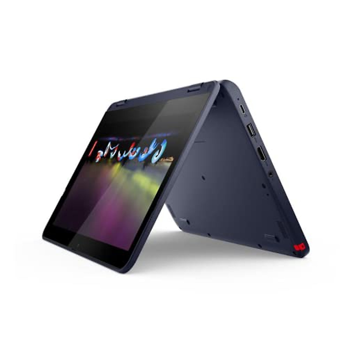 2022 Lenovo 500w Gen 3 11.6" Touchscreen Rugged 2 in 1 HD Notebook, Intel Celeron N5100 Quad-core, 4 GB RAM, 64 GB Flash Memory, Intel UHD Graphics, Abyss Blue, Windows 10 Pro, 128GB microSD