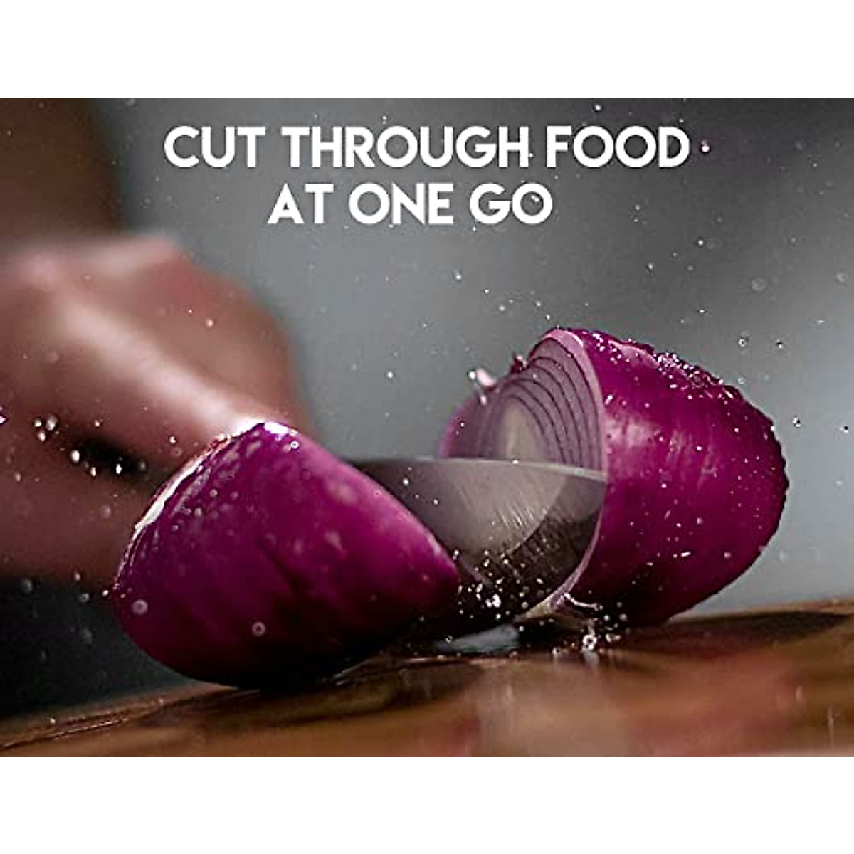 enowo Chef Knife Ultra Sharp Kitchen Knife Set 3 PCS,Premium German Stainless Steel Knife with Finger Guard Clad Dimple,Ergonomic Handle and Gift Box