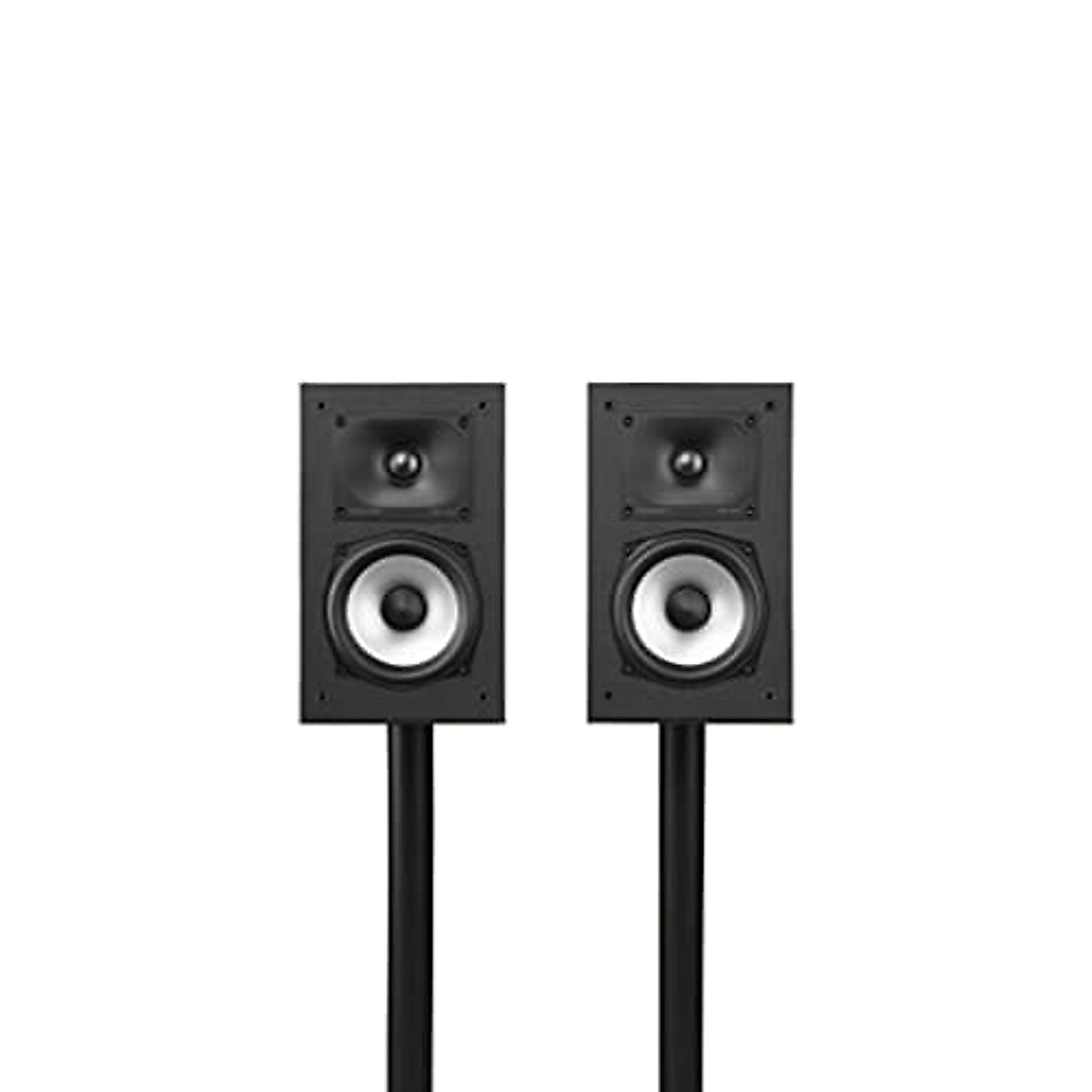 Polk Monitor XT15 Pair of Bookshelf or Surround Speakers - Hi-Res Audio Certified, Dolby Atmos & DTS:X Compatible, 1" Terylene Tweeter & 5.25" Dynamically Balanced Woofer (Pair, Midnight Black)