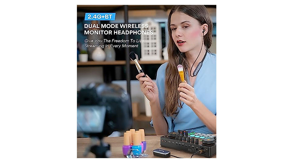 MAONO WH30 Wireless Neckband Headphones - 12H Playtime