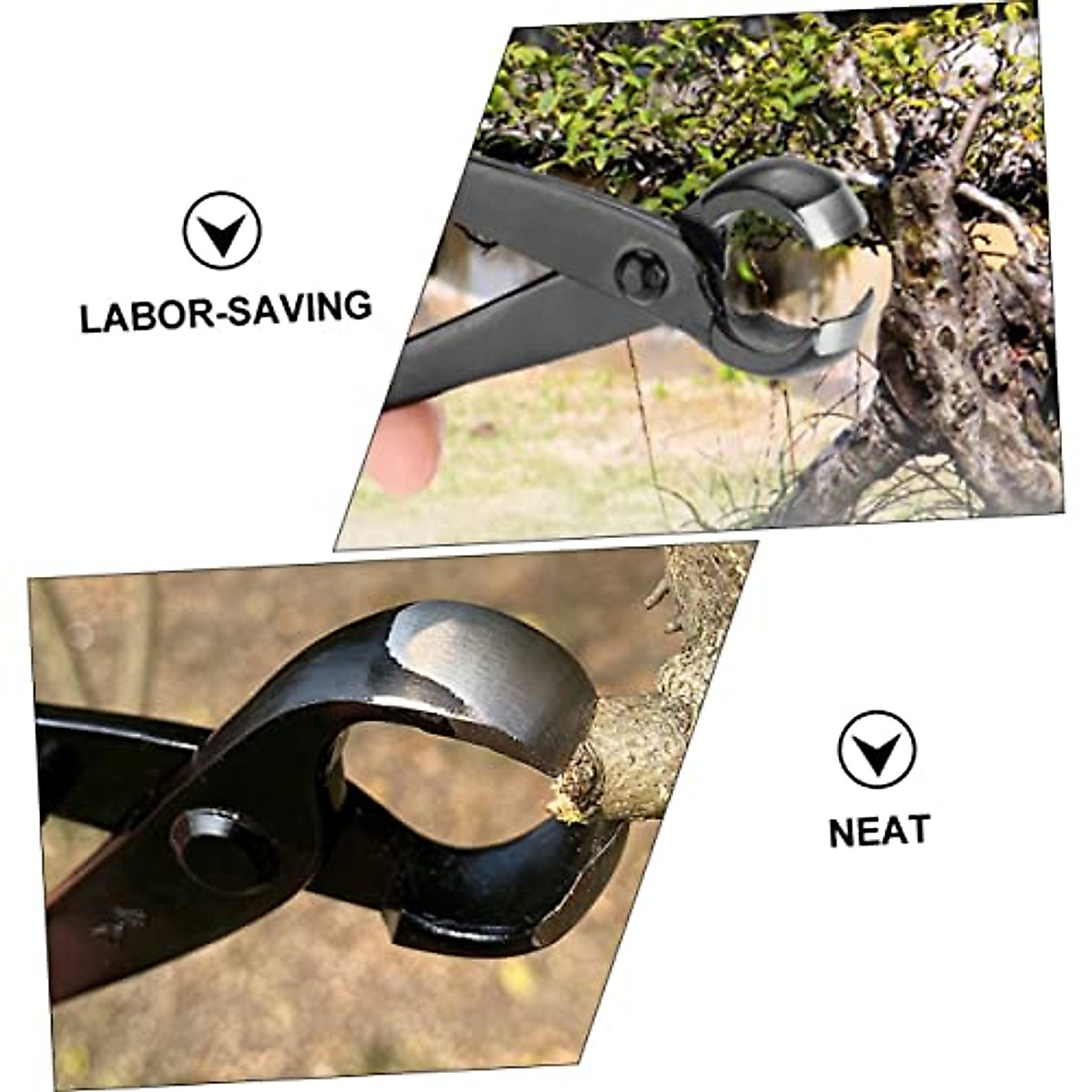 VILLCASE Bonsai Crystal Ball Scissors Round Concave Edges Pliers Branch Knob Cutter Concave Branch Cutter Pruners Tools Gardening Pruning Shears Japan Spherical High-carbon Steel