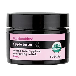 Bamboobies Women's Nipple Cream, Organic Cream for Soothing Skin, Nipple Balm, 1 oz (Pack of 1)