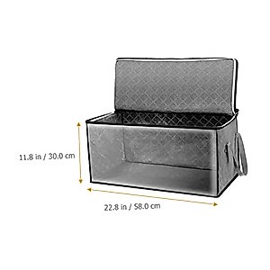 STOBAZA Box Multi-function Coats Reinforced Bag Foldable Containers Bins Oxford Sturdy Blankets Sweaters T- Holder Practical Container Stackable Wardrobe Frame Handle Window Blanket Clo