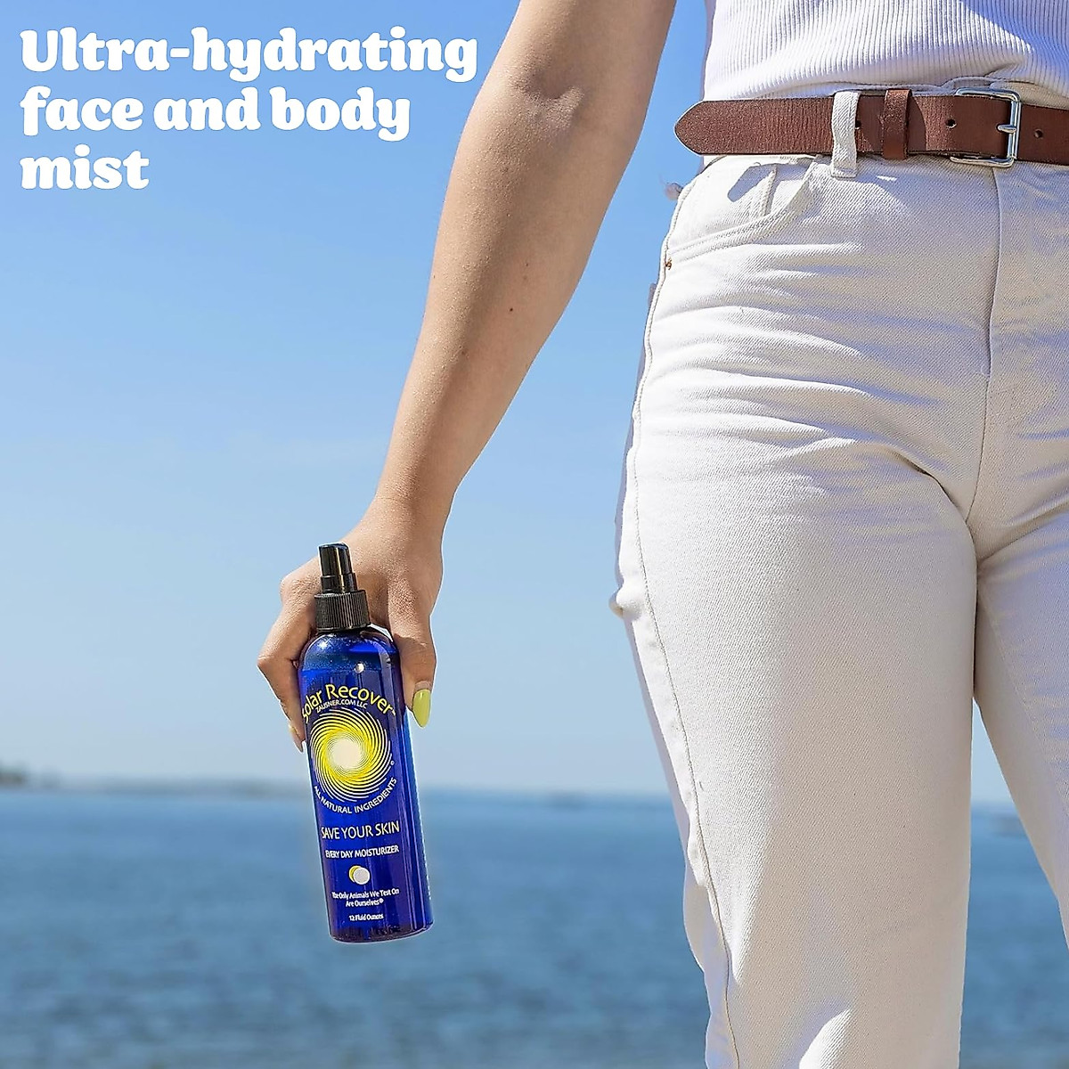 Solar Recover After Sun Moisturizing Spray 2 Pack (12 Ounce Each) - Hydrating Facial & Body Mist - 2460 Sprays of Sunburn Relief With Vitamin E & Calendula - Lotion Delivered in Water For Healthy Skin