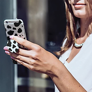 Cow Print Sticker Black Vinyl Removable Cow Pattern Decal for Bedroom Wall Nursery Classroom Decor (340PCS)