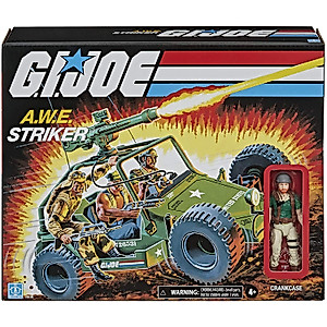 Hasbro G.I. Joe Retro A.W.E. Striker Exclusive Vehicle with 3.75-Inch Crankcase Figure