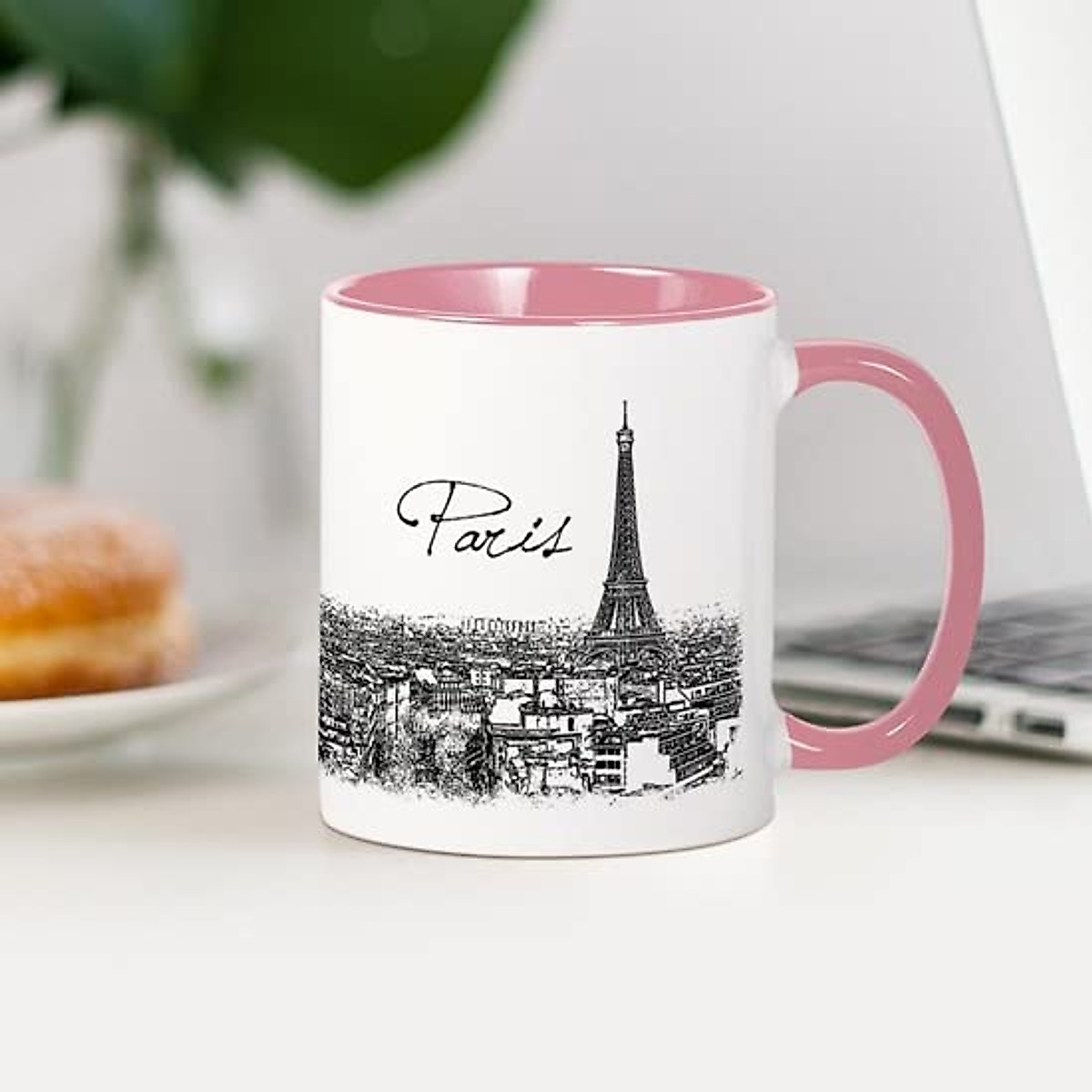 CafePress Paris Mug (Tour Eiffel) Ceramic Coffee Mug, Tea Cup 11 oz
