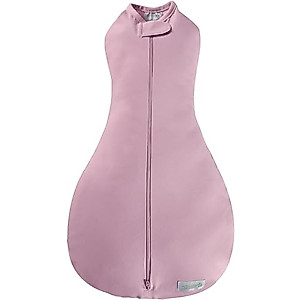 Woombie Simply Baby Swaddling Blanket I Soothing, Cotton Baby Swaddle I Wearable Baby Blanket, Pink Blush, 0-3 Months