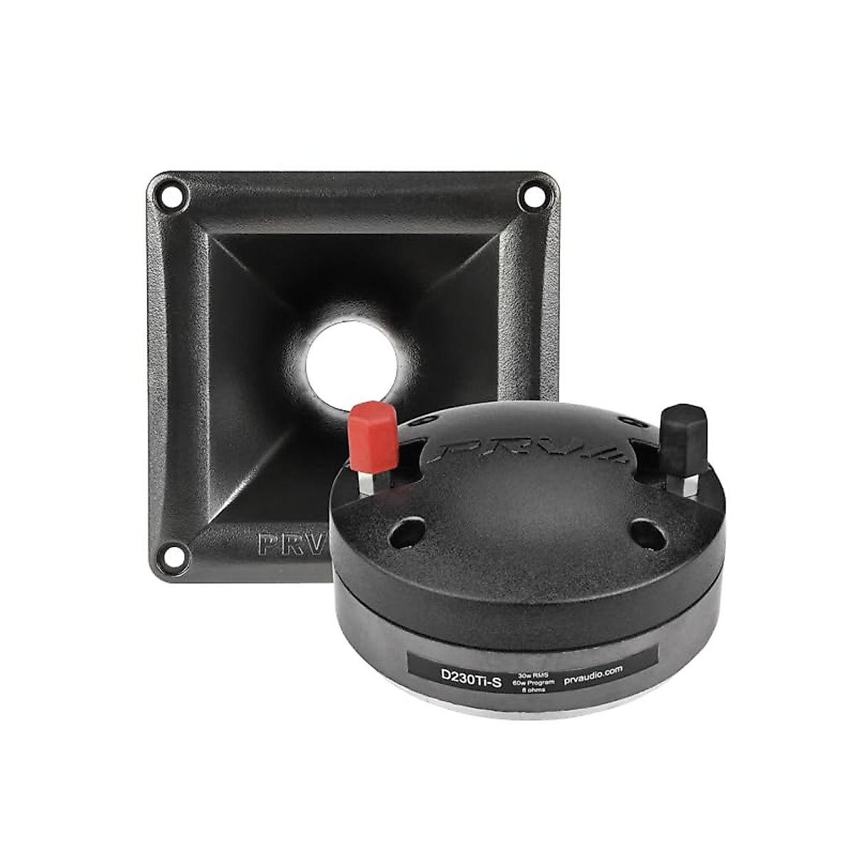 PRV AUDIO 1" Horn Driver WG230Ti 60 Watts 8 Ohm, 105dB, Titanium Diaphragm High Frequency Compression Driver and Horn Combo