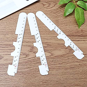 Healvian PD Ruler Pupillary Distance Ruler Eye Ophthalmic Tool Straight PD Ruler Optical Vernier Pupillary Ruler 30 Pcs