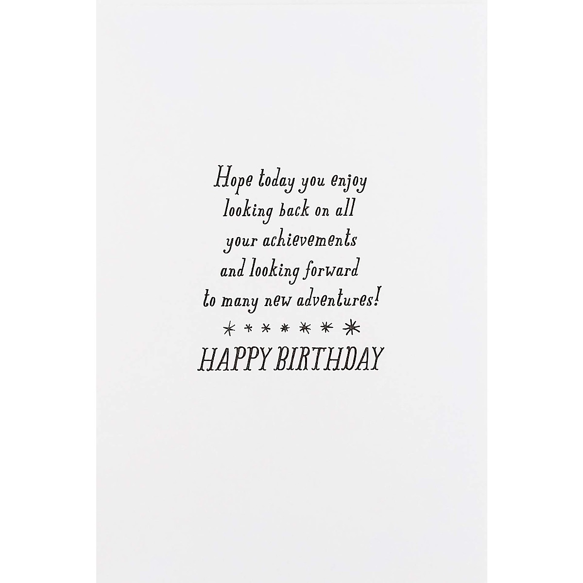 Greeting Card Hope today you enjoy looking back on all your achievements and looking forward to many new adventures! - Happy Birthday with Golden Retriever Labrador