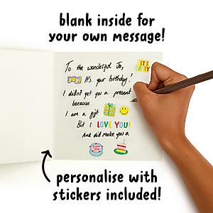 CENTRAL 23 Son Birthday Cards from Mom and Dad - Funny Birthday Card For Son Adult- Jokes Prank For Men - Hilarious Gifts For Him - Comes With Fun Stickers