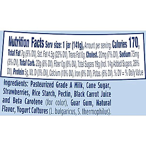 Oui by Yoplait French Style Strawberry Whole Milk Yogurt, 5 OZ Jar