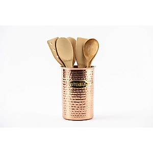 Mud Pie Copper Kitchen Utensil Caddy