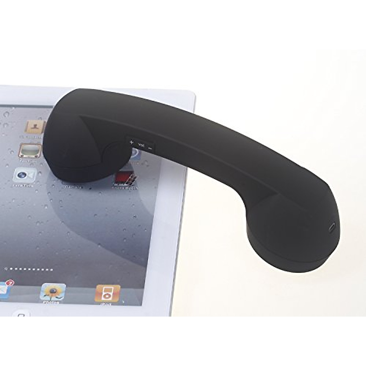 ENJOY-UNIQUE Wireless Retro Telephone Handset and Wire Radiation-Proof Handset Receivers Headphones for a Mobile Phone with Comfortable Call (Black)