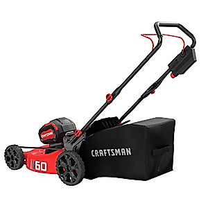 CRAFTSMAN V60* 3-in-1 Cordless Lawn Mower, 21-Inch (CMCMW260P1)