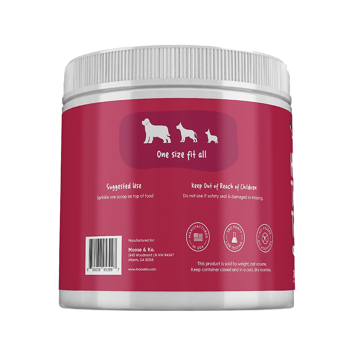Happy Tummy Tails - Probiotics for Dogs - Boosts Digestive and Immune Health, Relieves Itchiness and Diarrhea, Supports Seasonal Allergy Relief, Contains Prebiotics, Beef Liver Flavor, 30 Scoops.
