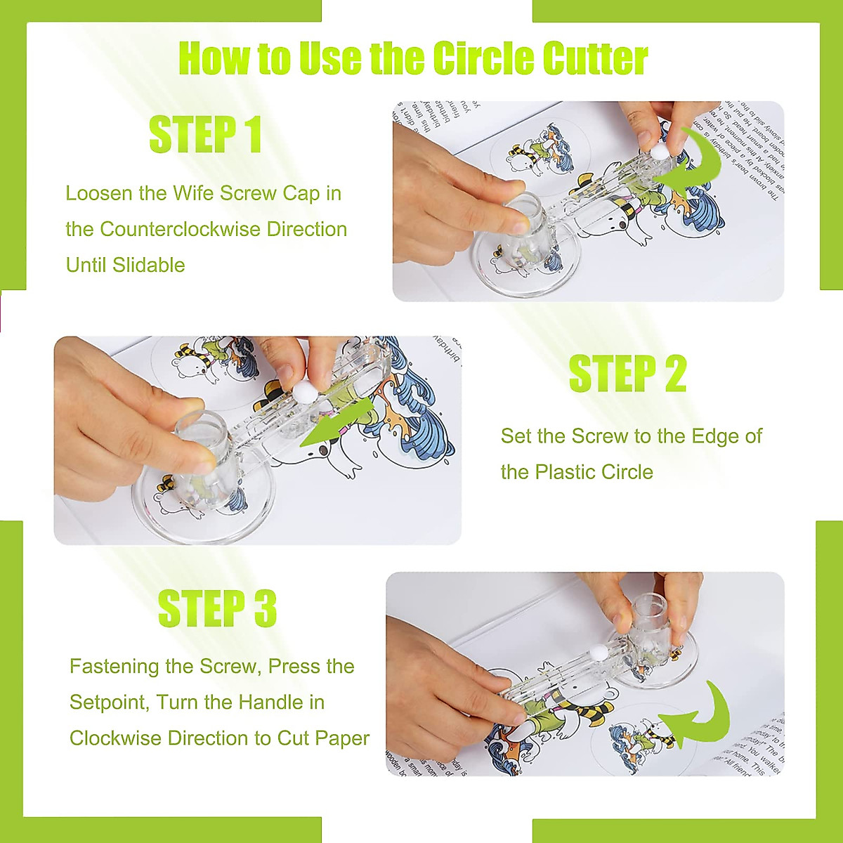 Button Maker Machine Multiple Sizes 1+1.25+2.25 inch, DIY Button Badge Maker Button Press Machine with 300Pcs Button Maker Supplies & Cutter & Keychains & Magic Book for Kids Button Maker Machine Gift