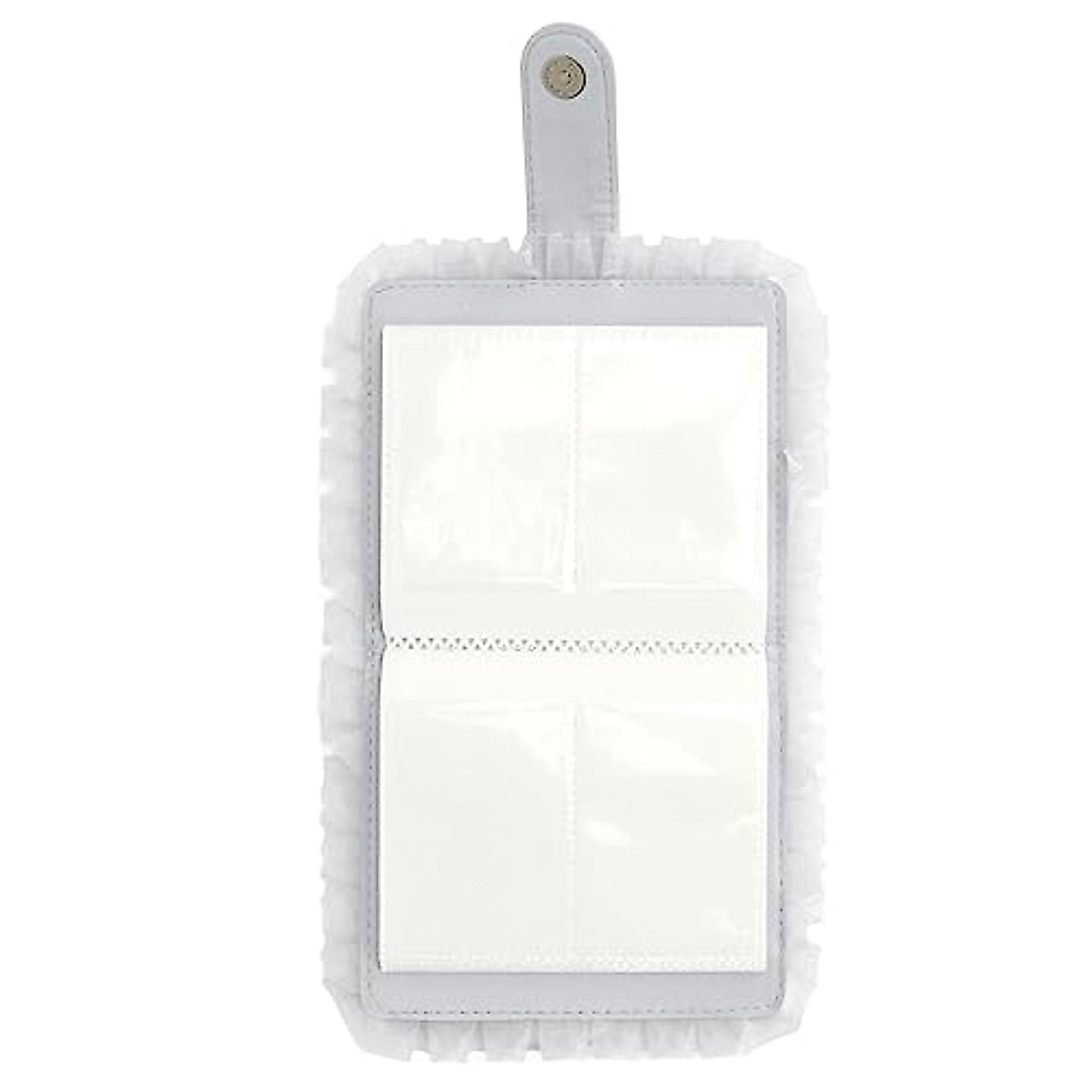 Camera Picture Album, High Transparency 64 Pockets Light Buckle Design Mini Film Photo Album for Display (White)