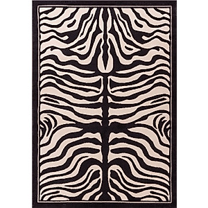 Large Area Rugs for Living Room 8x10 Zebra Animal Print Rugs for Dining Room Clearance Under 100