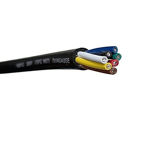 12vMax Electronics 14 Gauge 7 Way Conductor Extension RV Trailer Wire Cable Wiring Insulated 50 Feet 14/7