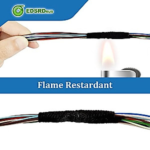 EDSRDRUS Multi-Pack Automotive Harness Cloth Tape 3/4in x 50ft High Temp Wire Harness Wrapping Tape, for Automobile Electrical Wire harnessing Noise Dampening Flame Resistant & Cable Fixation