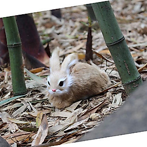 TBoxBo 2 Pack Realistic Plush Bunny Rabbits - Lifelike Stuffed Animal Toys, Christmas Decor, Birthday Gifts, UTRHYW6556431S54