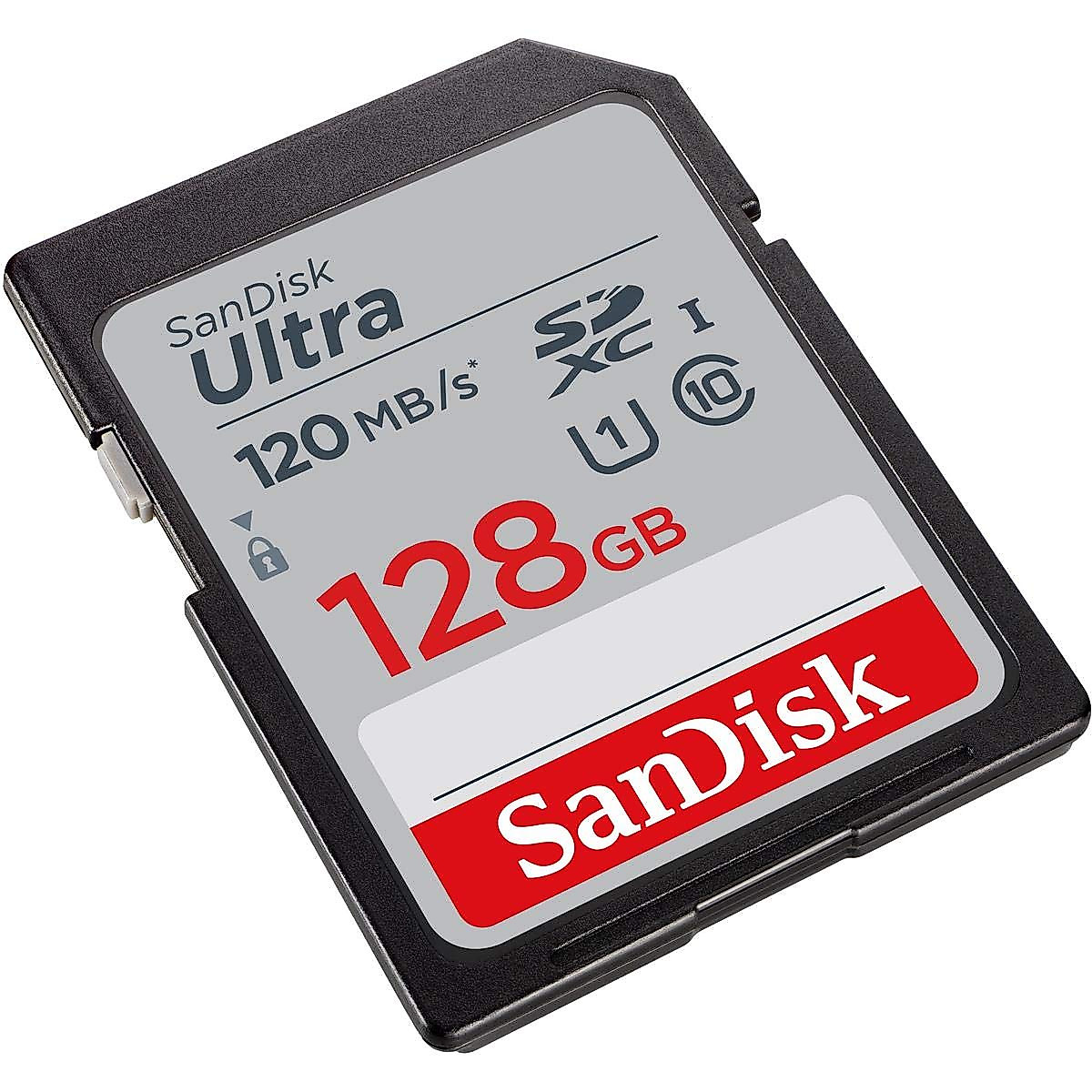 SanDisk 128GB Ultra UHS-I Class 10 U1 SDXC Memory Card, 120MB/s Read, 10MB/s Write