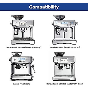 Ouxunus Filter - Replacement Water Filter Compatible with Breville Sage Claro Swiss For Oracle, Barista & Bambino - Compare to Part #BES008WHT0NUC1.(Pack of 8)