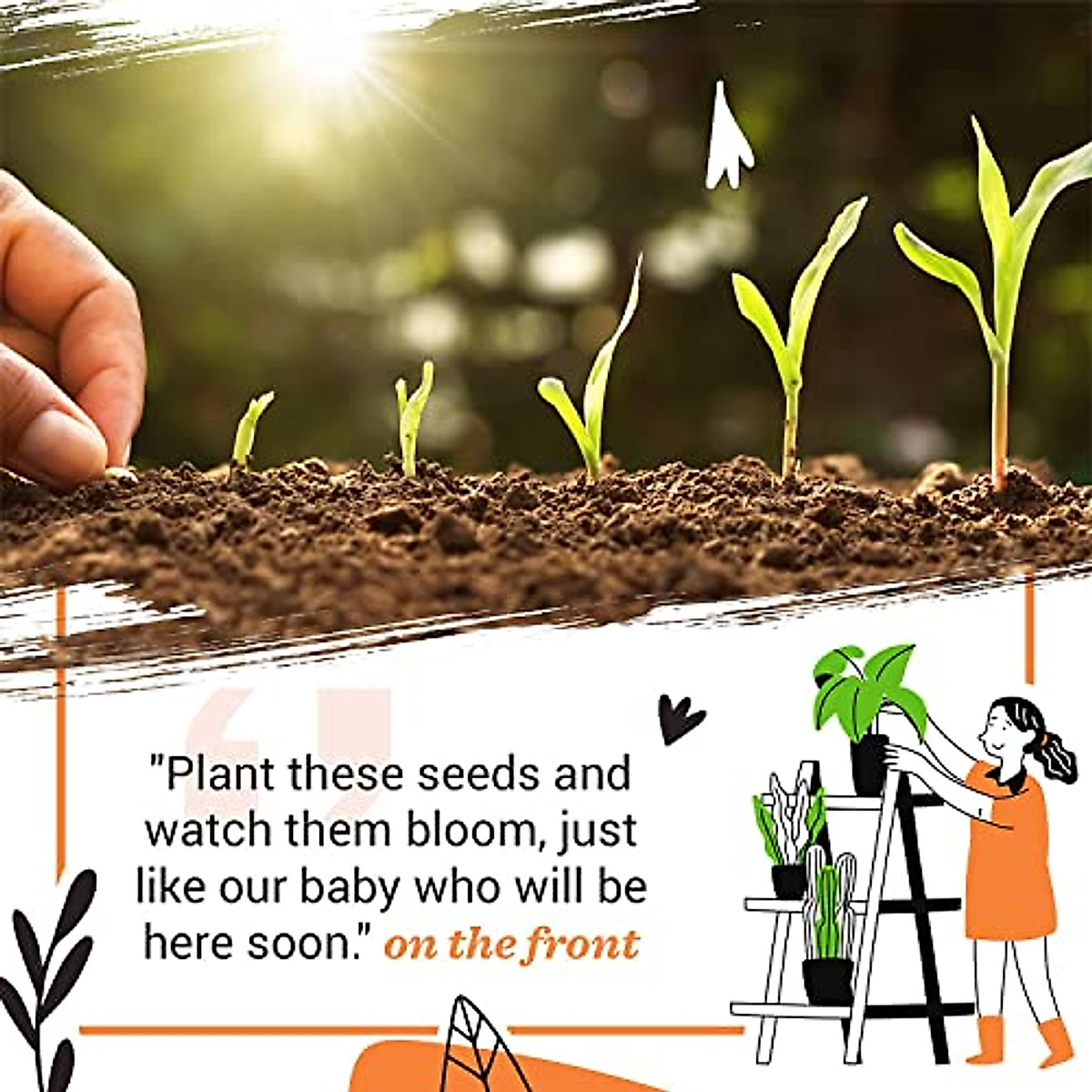 BENTLEY SEED CO. Oh Baby Flower Seeds Packets - Girl/Boy Baby Shower Favors - Pre-Filled, 25 Wildflower Seed Packs for Favor - Eco-Friendly Gift & Babys Guest Giveaways - Non-GMO Seeds - Brown Envelop