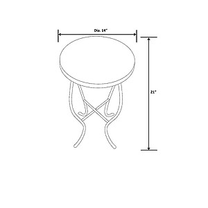 Saint Birch Lori Mosaic Folding Side Table (Dark Blues)