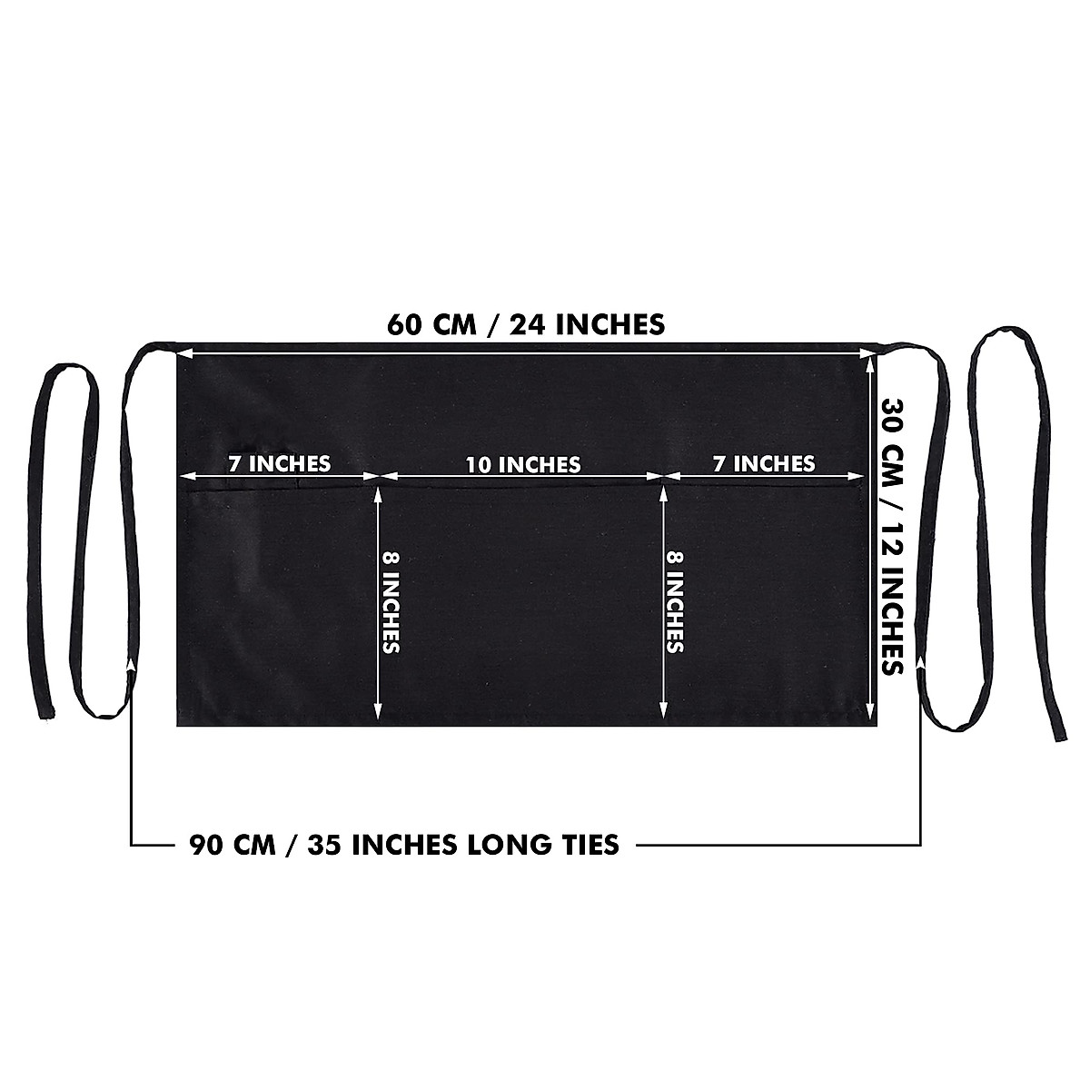 Dreamology Ultimate All-Purpose unisex 4 pocket cotton Apron - Waitress Apron, Chef Apron, aprons for women with pockets