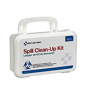 First Aid Only 6021 21-Piece Body Fluid Clean Up Kit in Weatherproof Plastic Case