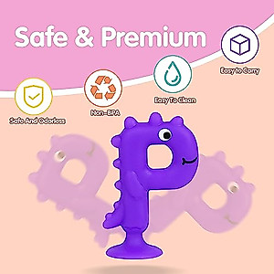 Suction Toys Kids Bath Toy for Toddler Aged 3, 30PCS Silicone Animal Alphabet Number Sucker Toy, Montessori Sensory Toy Gift for Kids Aged 4-8, Educational Spelling Fidget Toys for Autism/ADD/ADHD