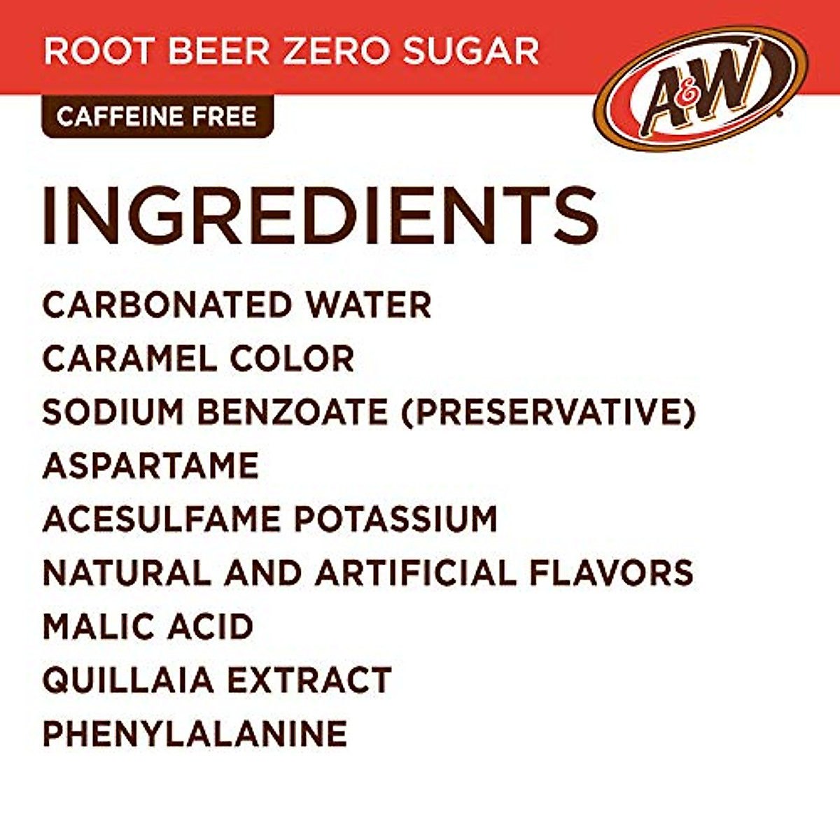 A&W Zero Sugar Root Beer Soda, 12 fl oz cans (Pack of 12)