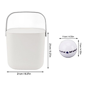 Countertop Dishwasher, 18W Portable Dishwasher with 5L Built in Water, Turbine Mini Washing Machine for Home, Business, Travel, College Room, RV (White)