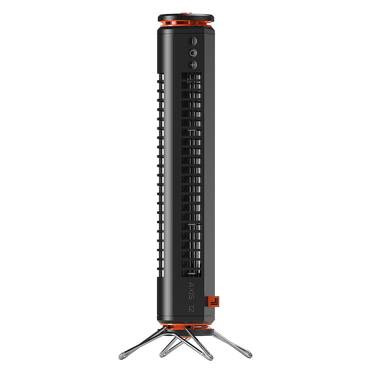 Sharper Image AXIS 12 12" Desktop Airbar Tower Fan with USB, Black