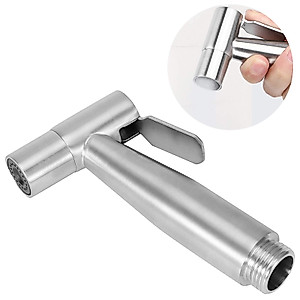 G1/2 Toilet Bidet Sprayer, Stainless Steel Handheld Bidet Spray Head, Toilet Spray Nozzle Bathroom Accessories